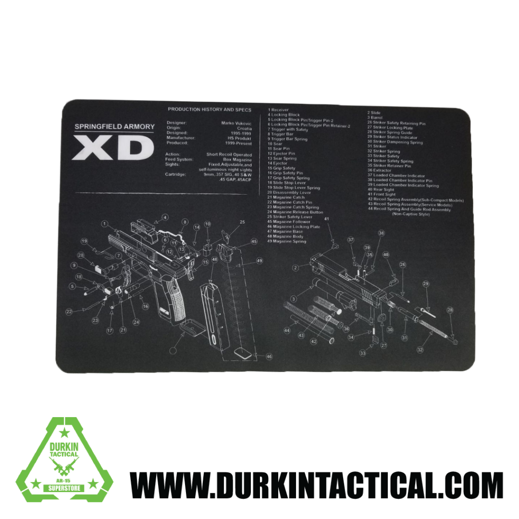 Springfield Armory XD Pistol Build Mat - Durkin Tactical