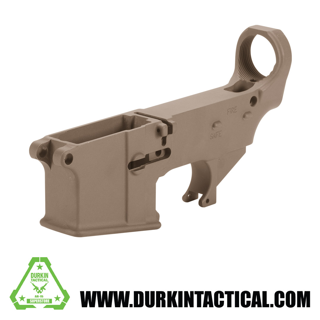 AR-15 80% Cerakote Lower Receiver - FDE - Durkin Tactical