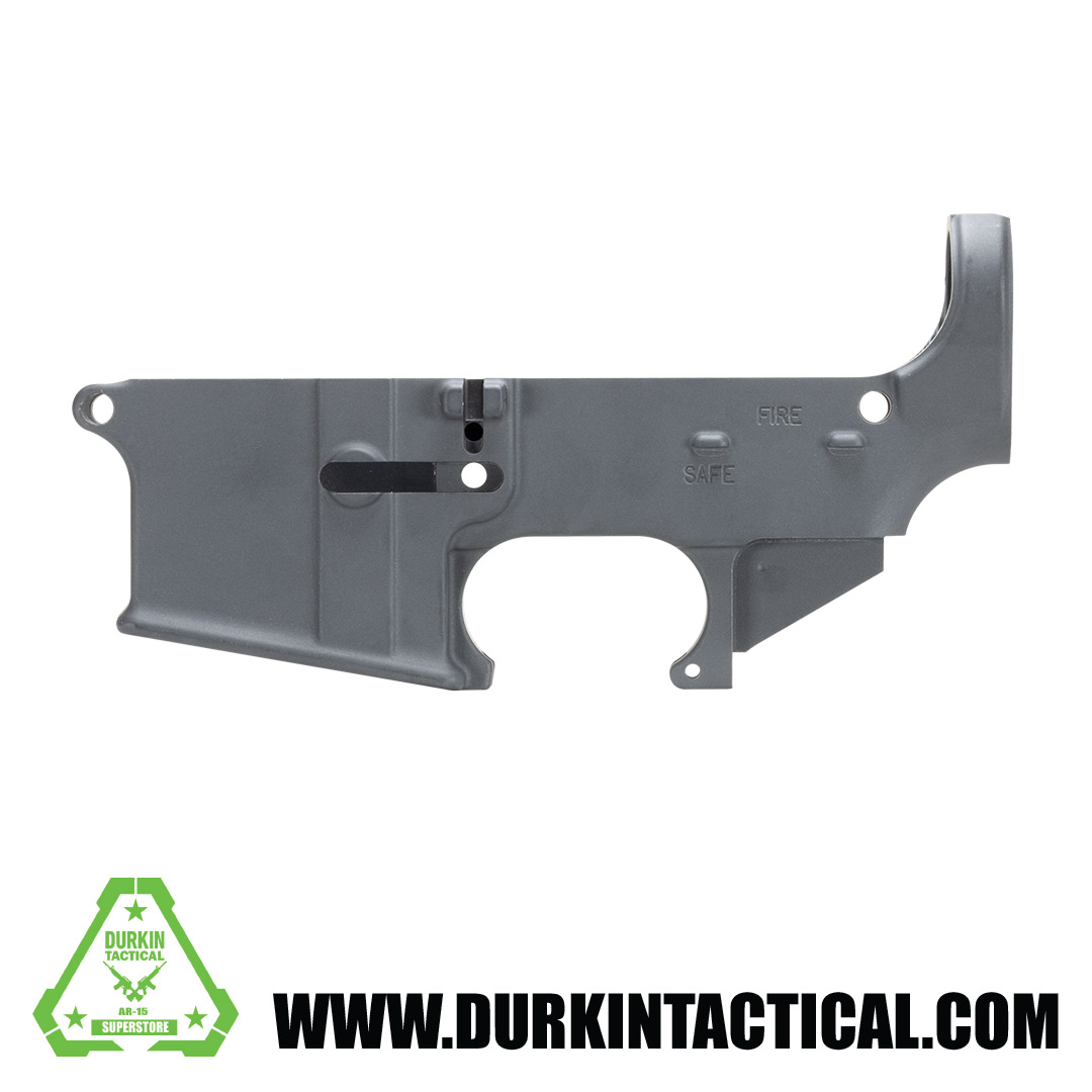 AR-15 80% Cerakote Lower Receiver - Sniper Grey - Durkin Tactical