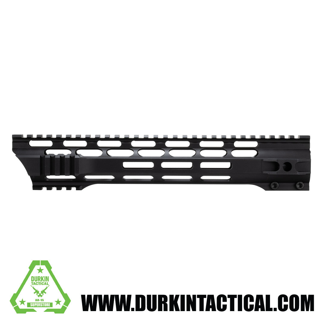 AR-15 12″ M-Lok Free Float Slant Cut Quad Rail Handguard - Durkin Tactical