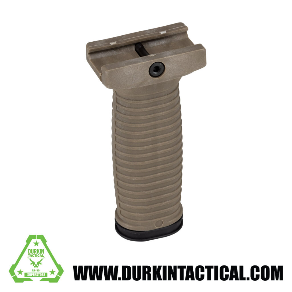 FDE Vertical Rubberized Foregrip Long - Durkin Tactical