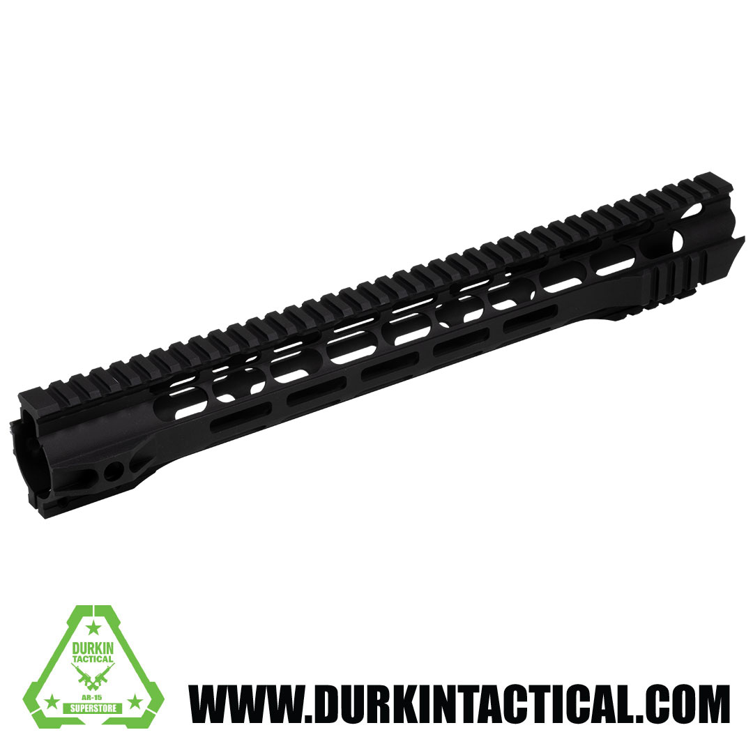 AR-15 M-LOK 15″ Free Float Slant Cut Quad Rail Handguard - Durkin Tactical