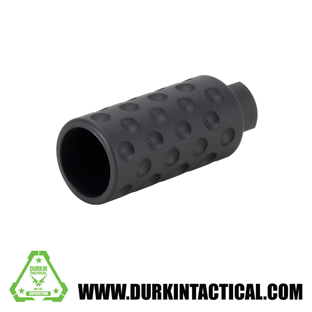 9MM | Dimpled Flash Cone | 1/2 x 36 | Black - Durkin Tactical