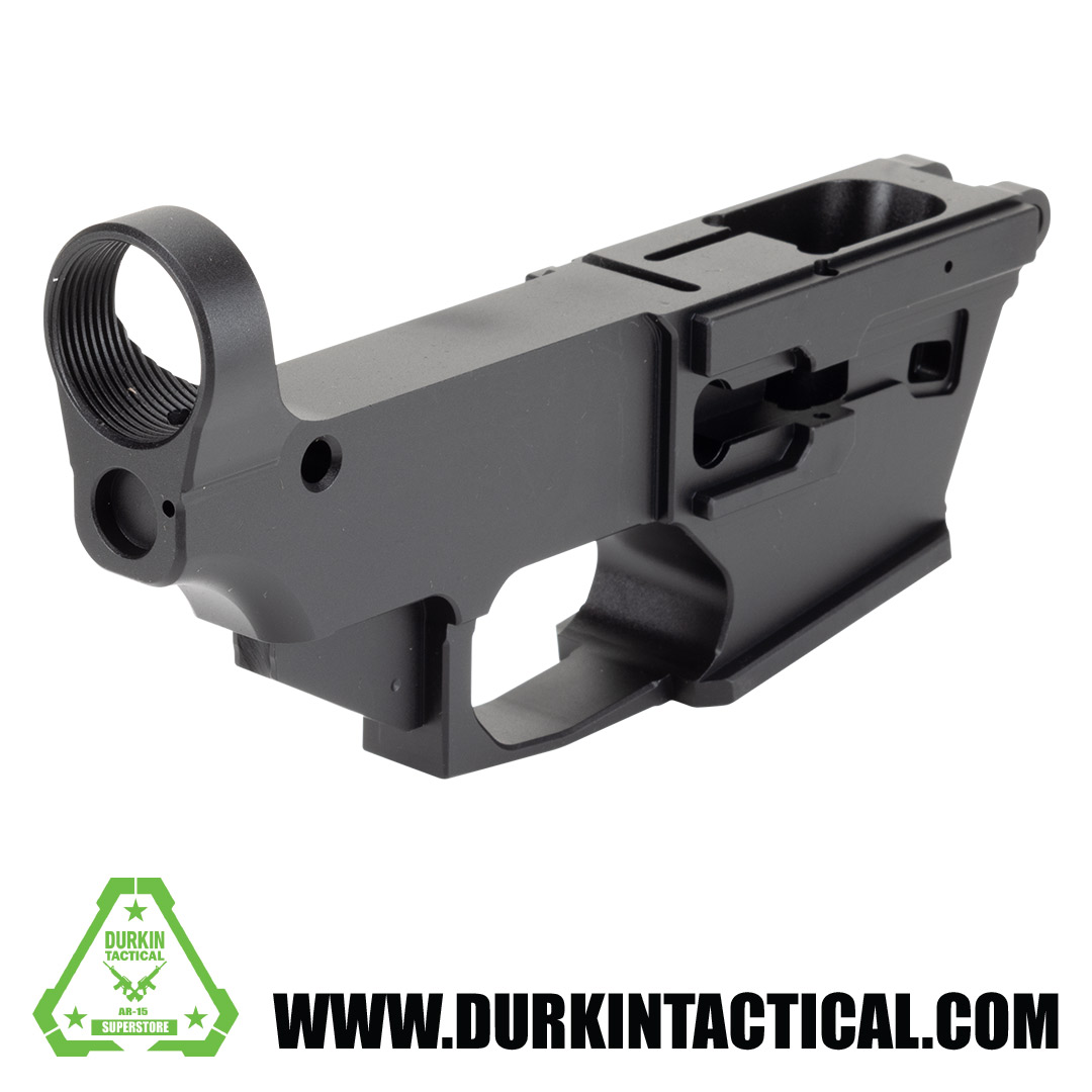 9MM Billet Unfinished 80% Lower Receiver - Fire/Safe - Black - Durkin ...