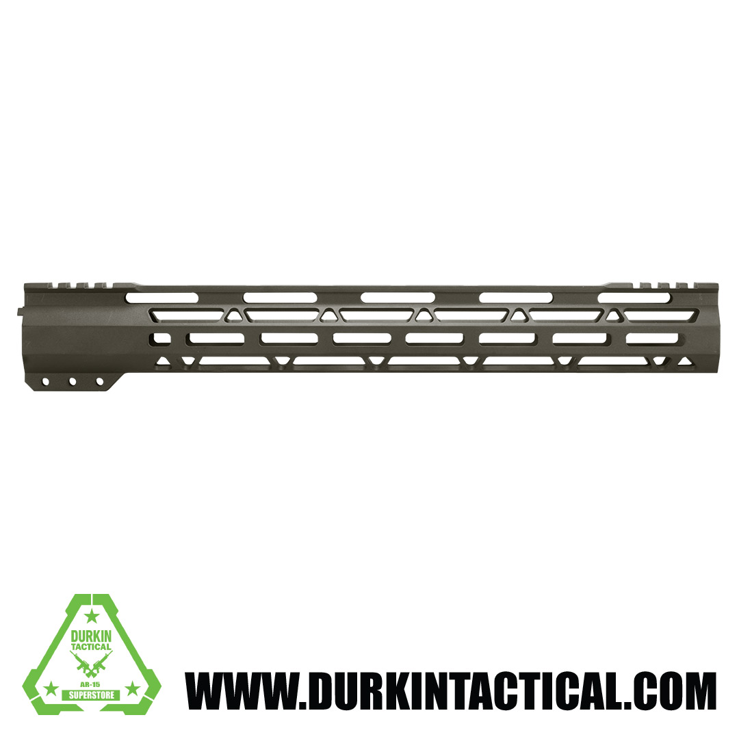 15″ Free Float, Split Rail, M-Lok, Handguard | Cerakote OD Green ...